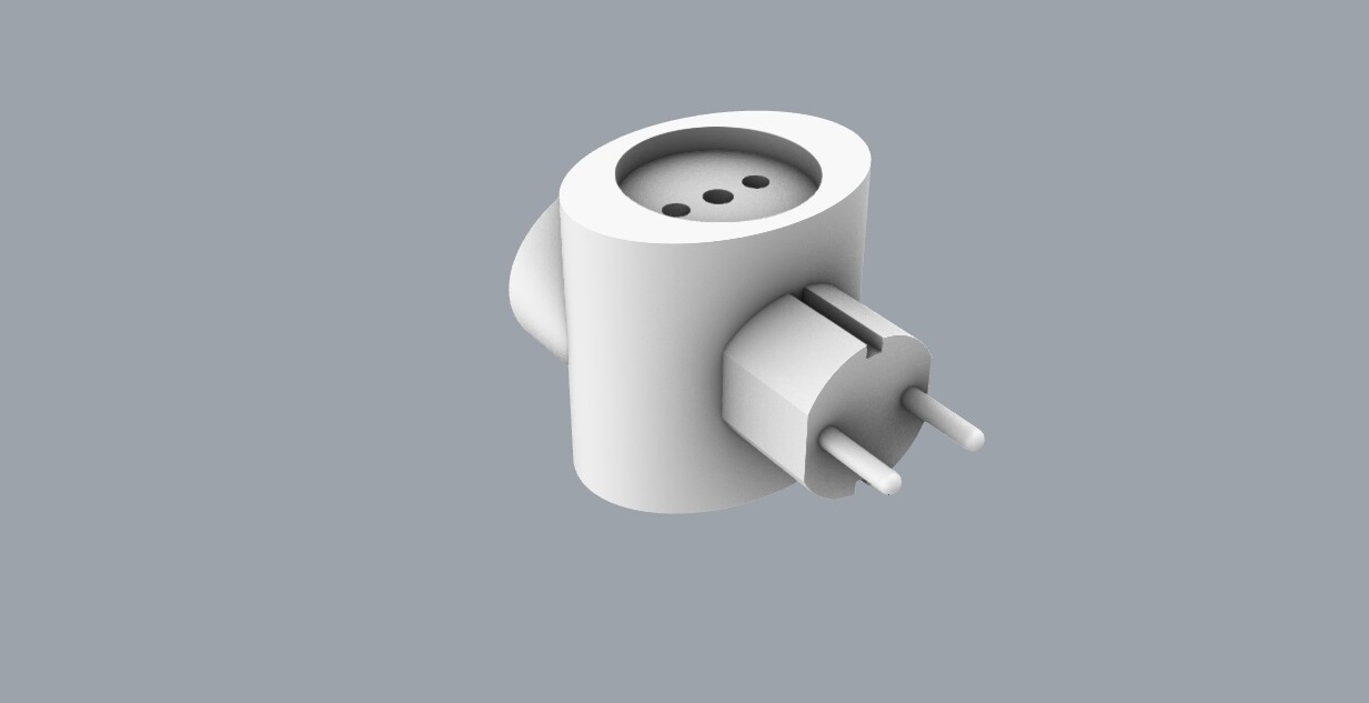ArtStation - triple plug socket adapter | Resources