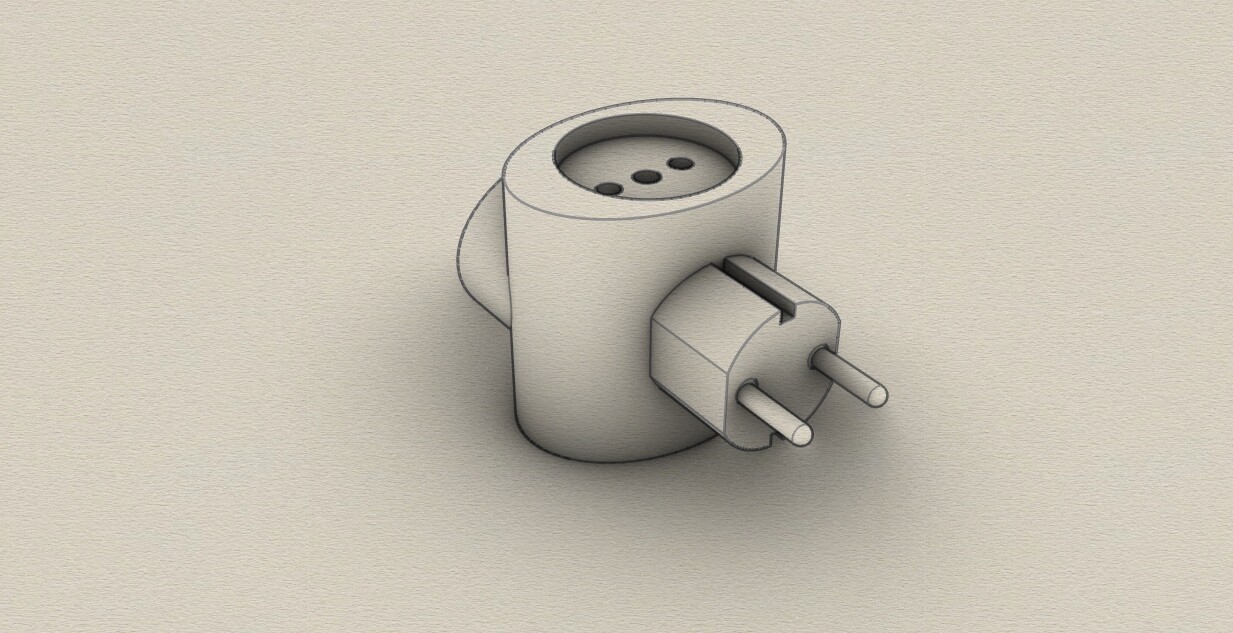 ArtStation - triple plug socket adapter | Resources