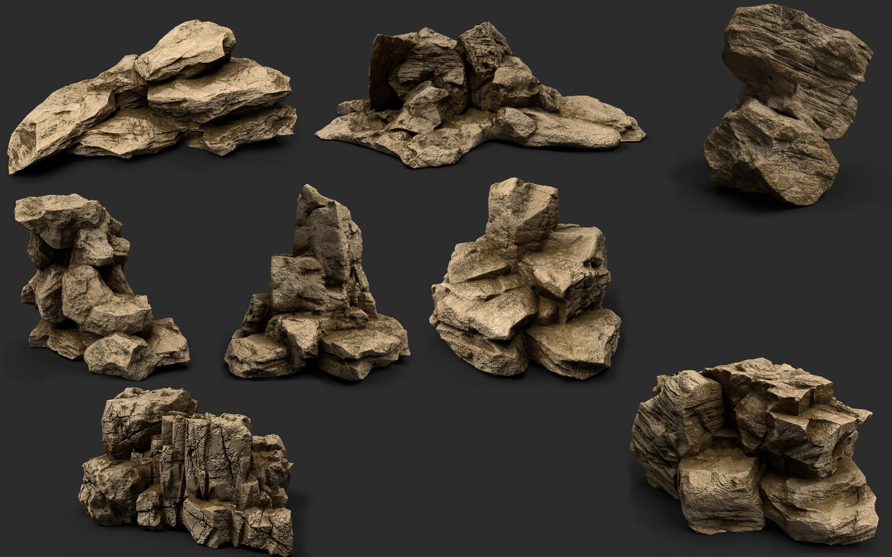 ArtStation - Rock Collection 011 | Game Assets