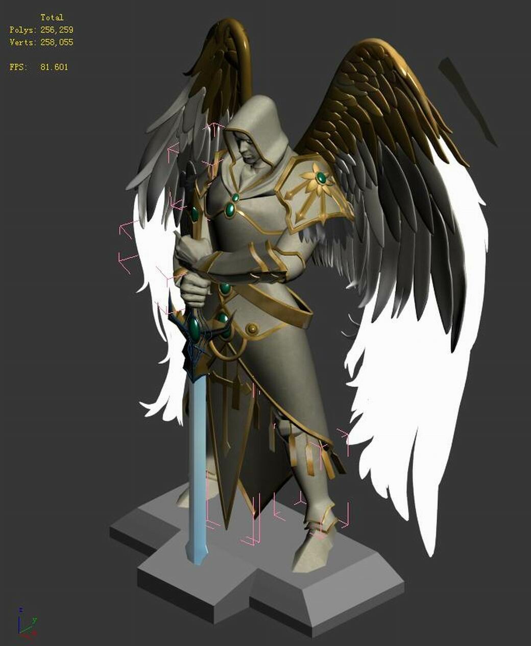 ArtStation - Seven angels altar - stone statue 01 | Game Assets