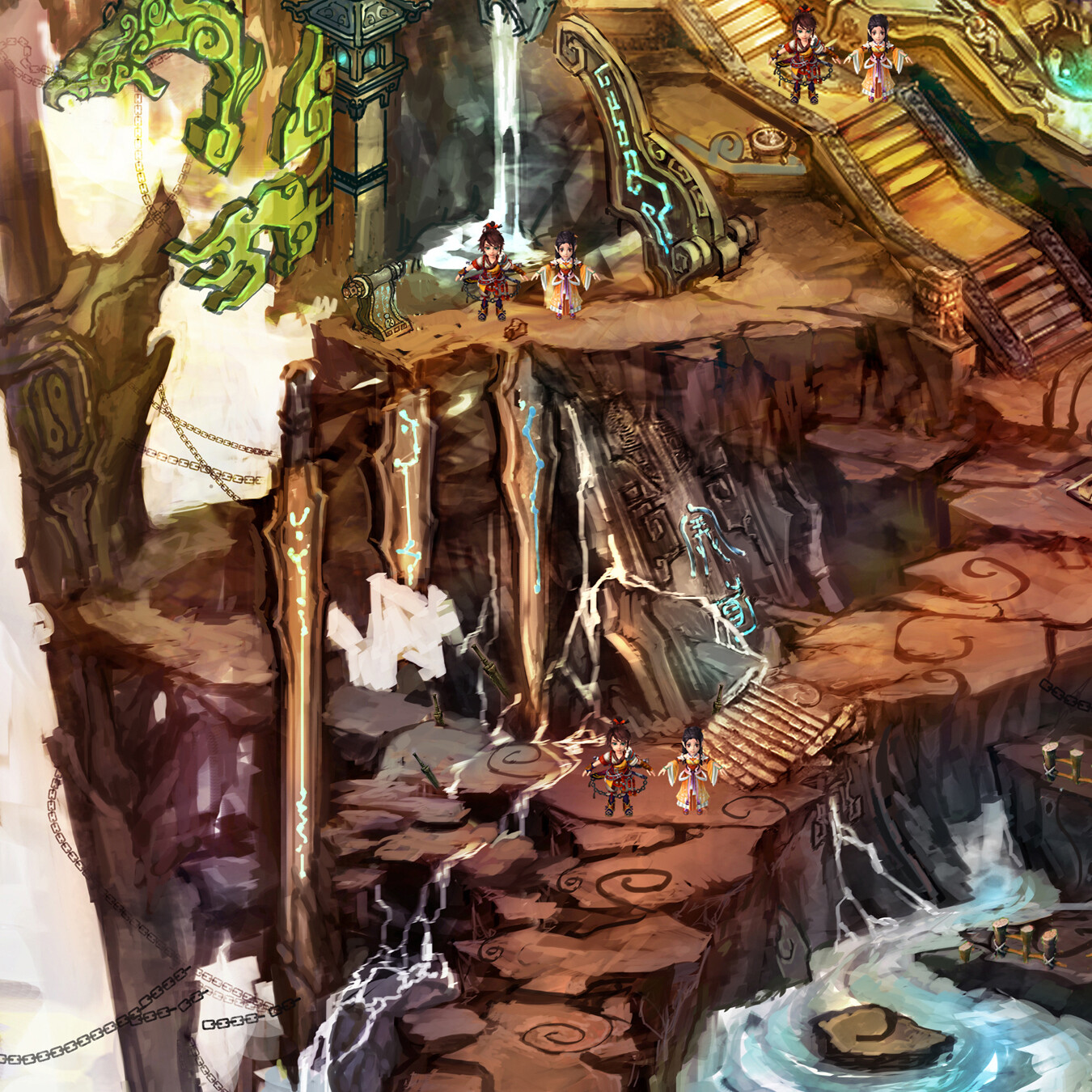 ArtStation - Quanzhen teach - wash the sword pool | Game Assets