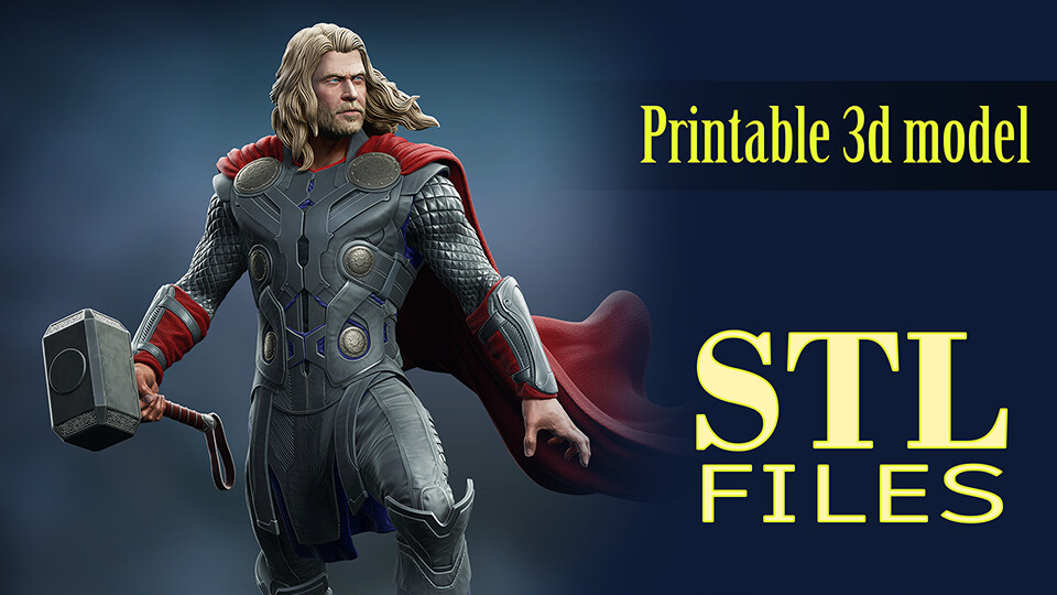 CG Artist - Thor stl - 3d printing