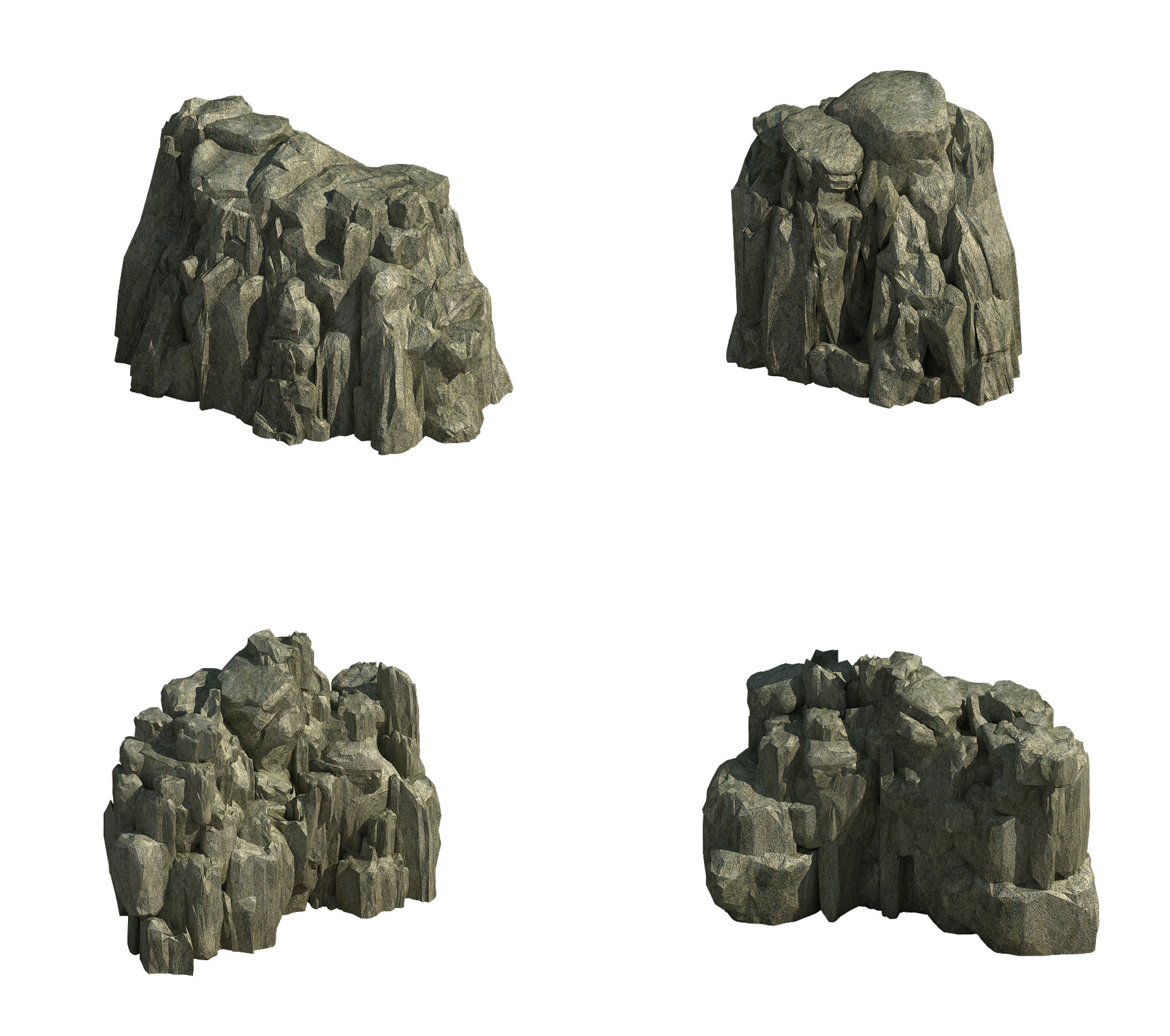 ArtStation - Mountain - Rock 034 | Game Assets