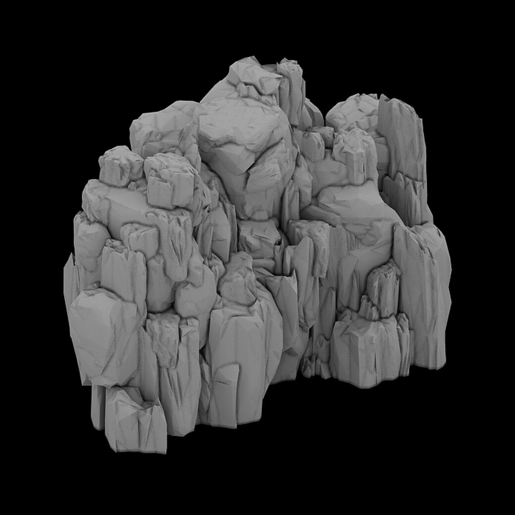 ArtStation - Mountain - Rock 034 | Game Assets