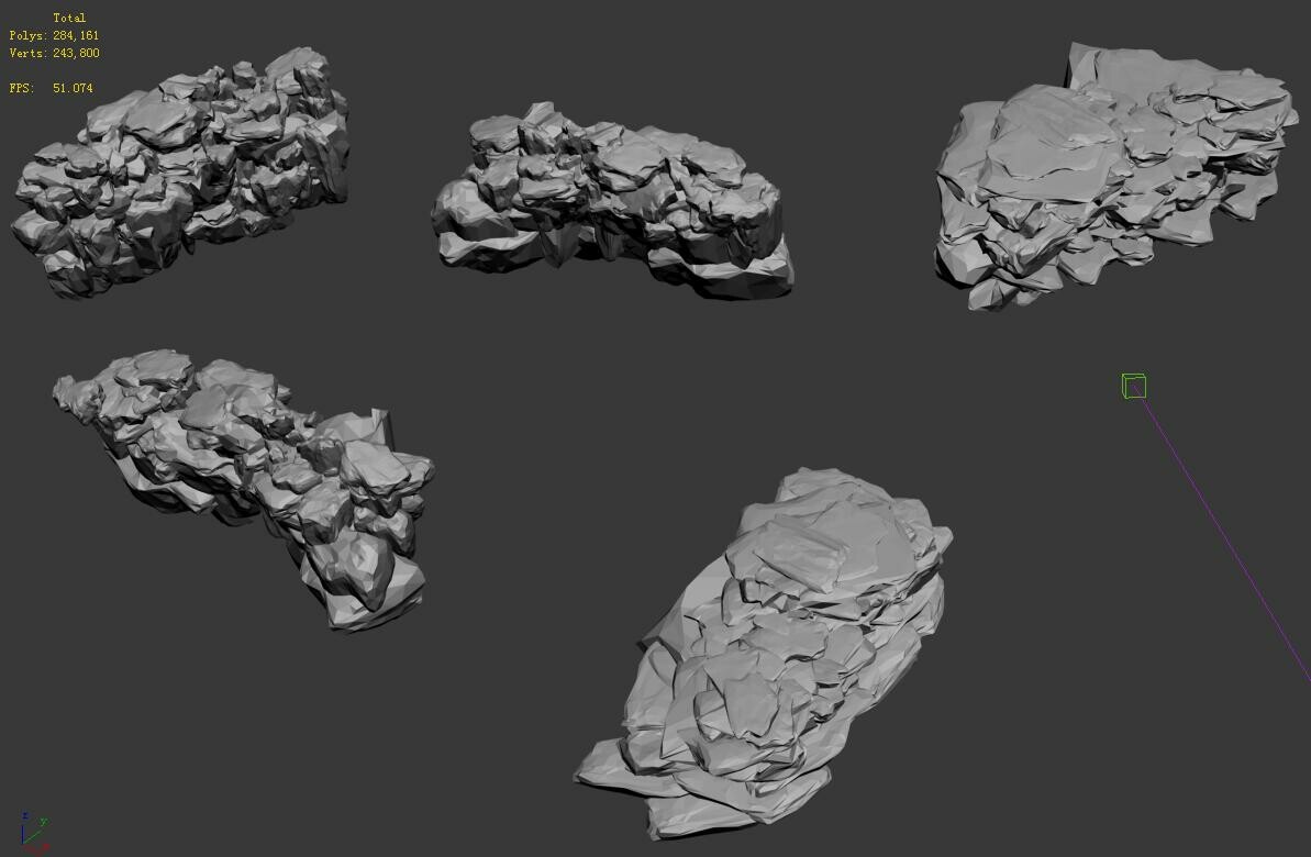 ArtStation - Mountain - Rock 037 | Game Assets