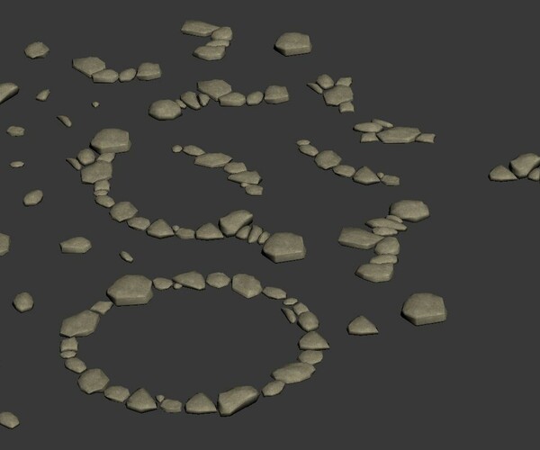 ArtStation - The mountain - the little stone | Game Assets