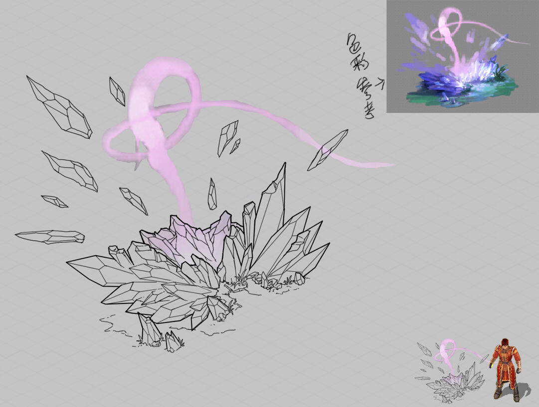 ArtStation - Crystal Swamp - imprisoned soul | Game Assets