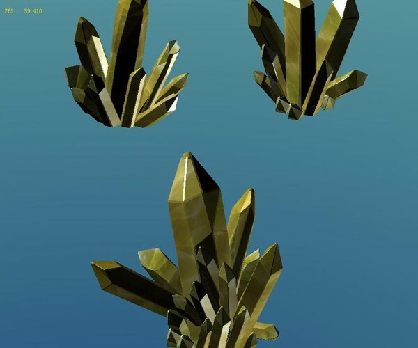 ArtStation - Crystal Swamp - Crystal - Yellow 02 | Game Assets