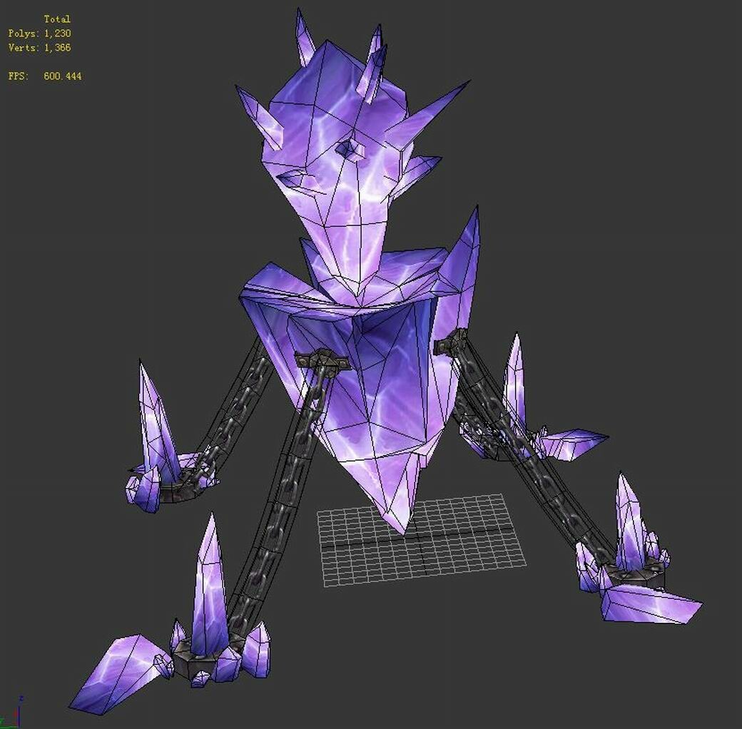 ArtStation - Crystal Swamp - Crystal Trapped Monster 02 | Game Assets