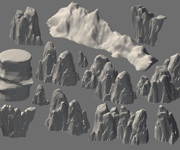 ArtStation - Journey to the West - Mountain Terrain | Game Assets