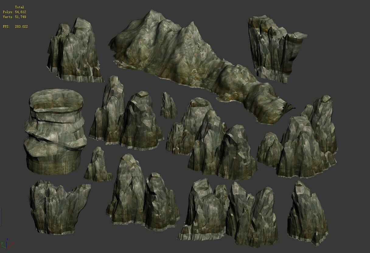 ArtStation - Journey to the West - Mountain Terrain | Game Assets