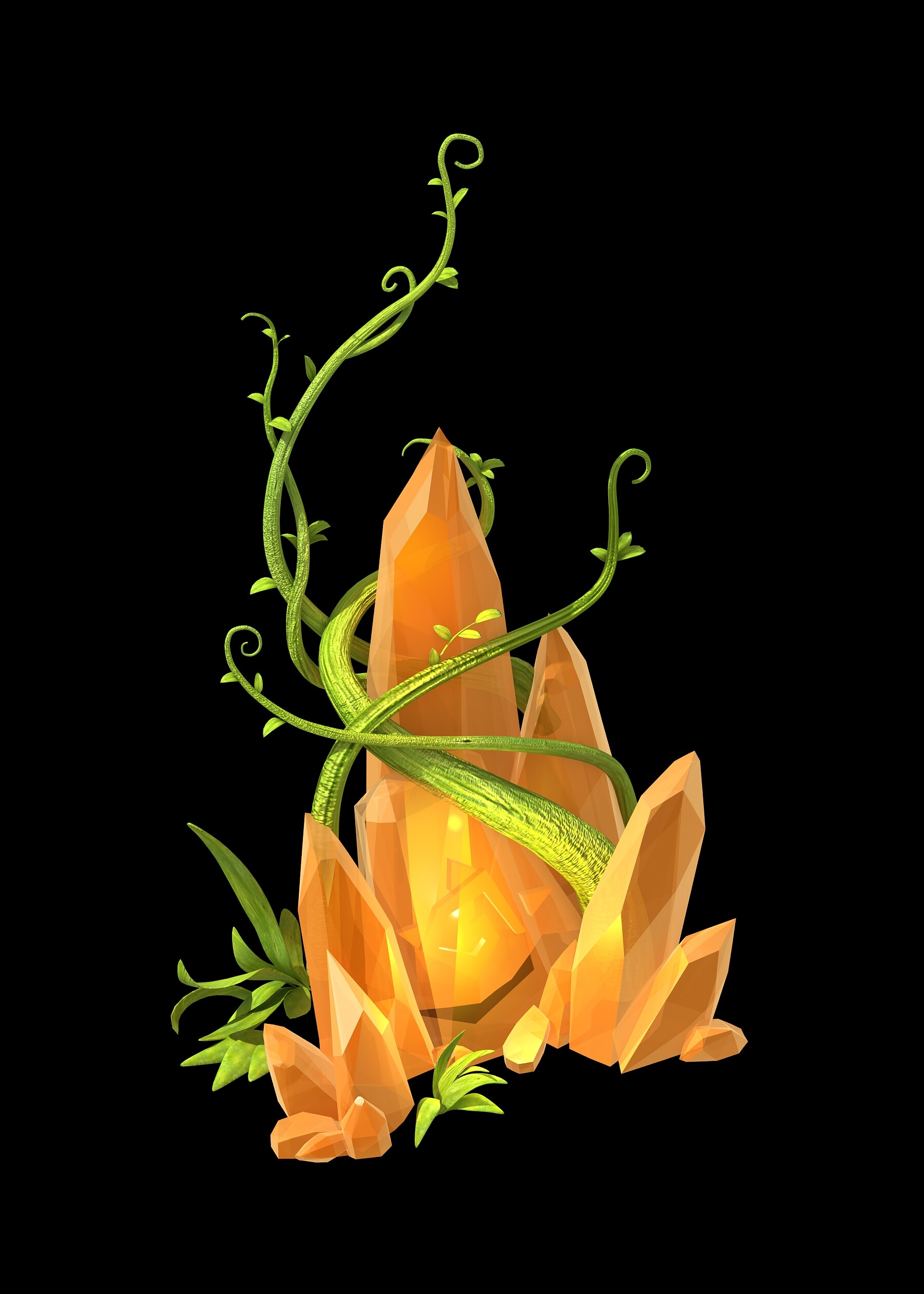ArtStation - Vampire - Plant Crystal 01 | Game Assets