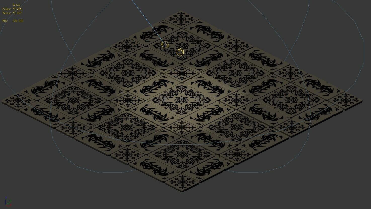 ArtStation - Evil Creature - Central High Floor Tile 01 | Game Assets