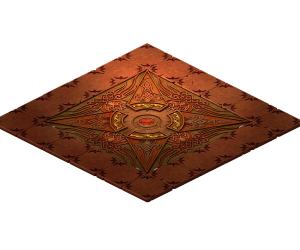 ArtStation - Evil Creature - Arena Tile 04 | Game Assets