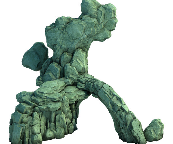 ArtStation - Realistic mountain shape - stone 02 | Game Assets