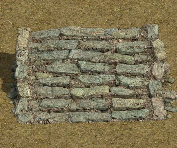 ArtStation - Field - stone steps 032 | Game Assets