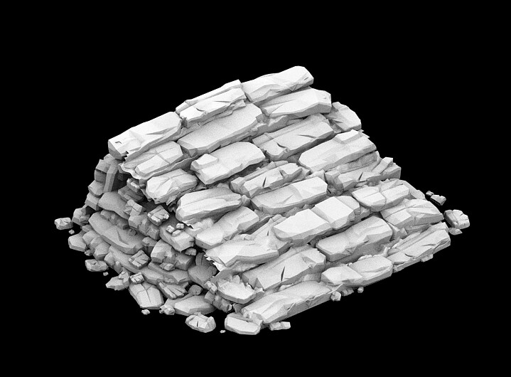 ArtStation - Field - stone steps 032 | Game Assets