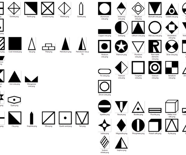 ArtStation - Minerals icons | Artworks