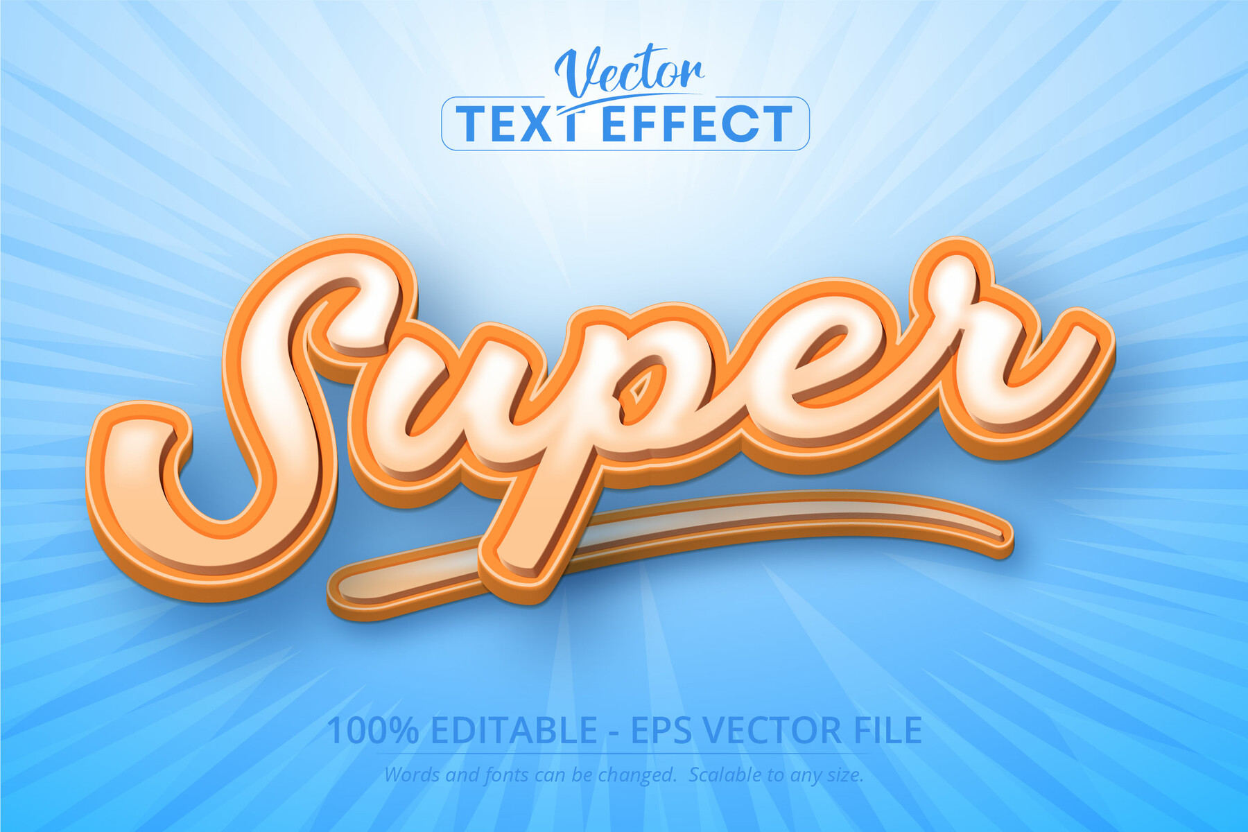 ArtStation - Super text, cartoon style editable text effect | Artworks