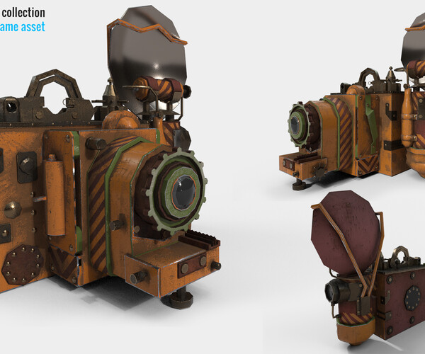 ArtStation - Steampunk computer collection | Game Assets