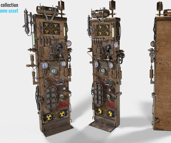 ArtStation - Steampunk computer collection | Game Assets