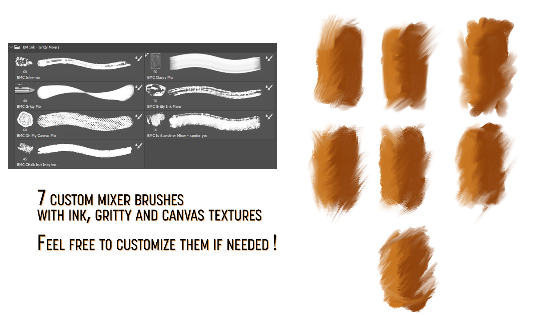 ArtStation - 20+ Ink & Gritty brushes for Photoshop - Vol. 1 | Brushes