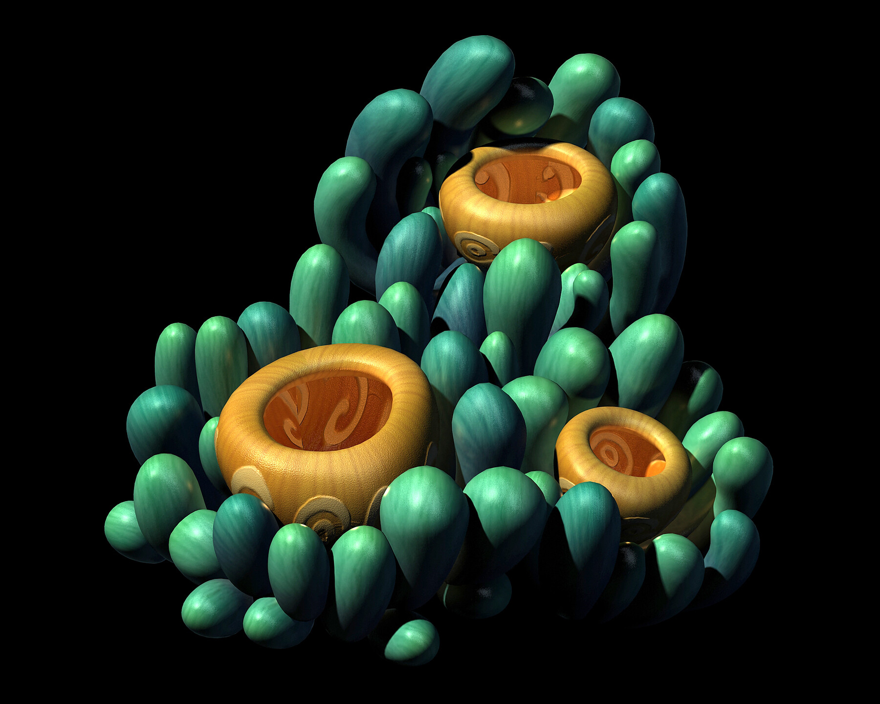 ArtStation - main city - shrub combination 02 | Game Assets