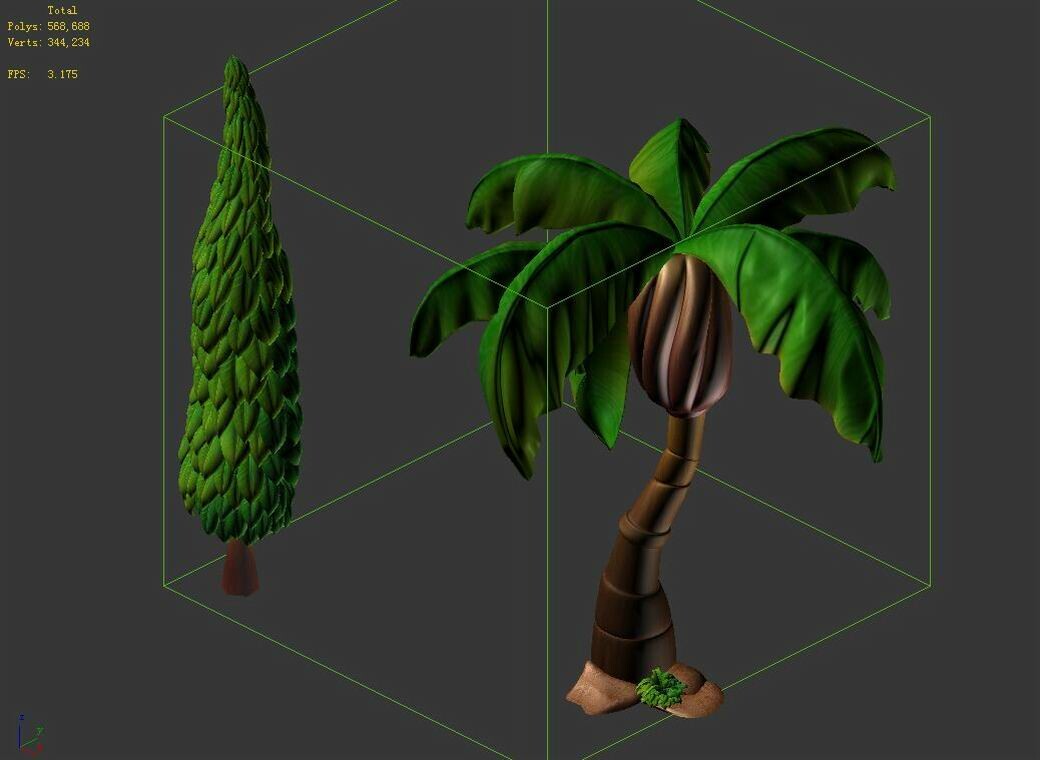 ArtStation - main city - tree combination 02 | Game Assets