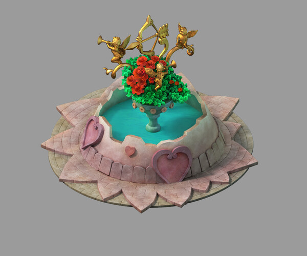 ArtStation - main city - Angel Flower Garden 033 | Game Assets