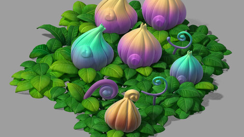 ArtStation - main city - plant combination 01 | Game Assets