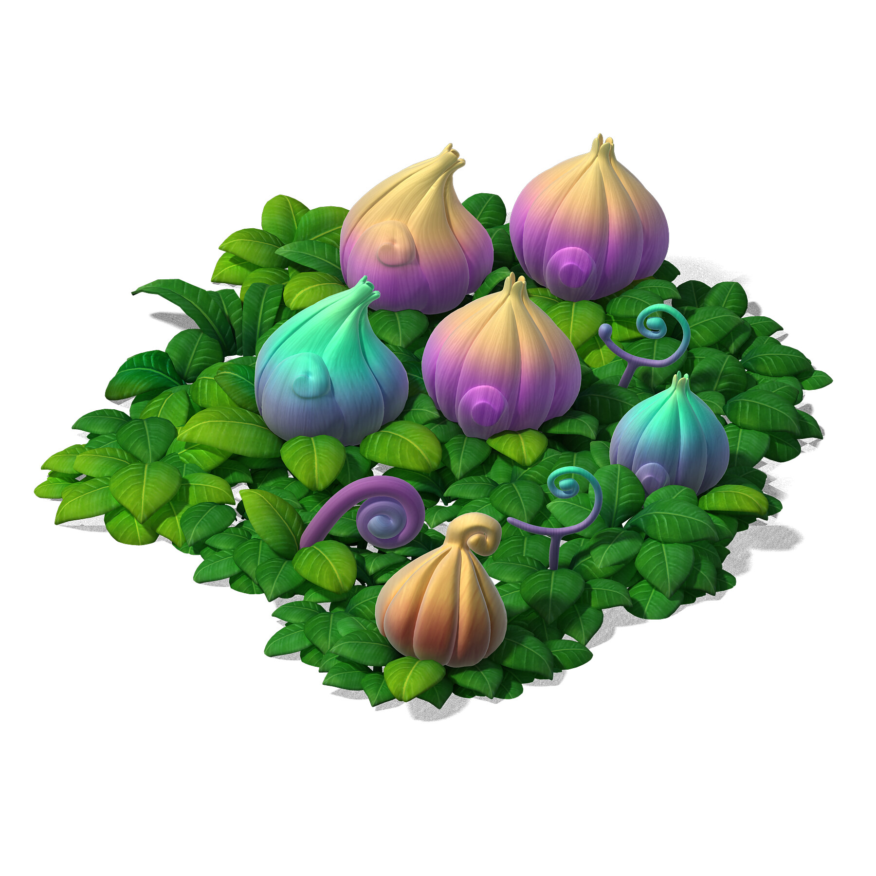 ArtStation - main city - plant combination 01 | Game Assets