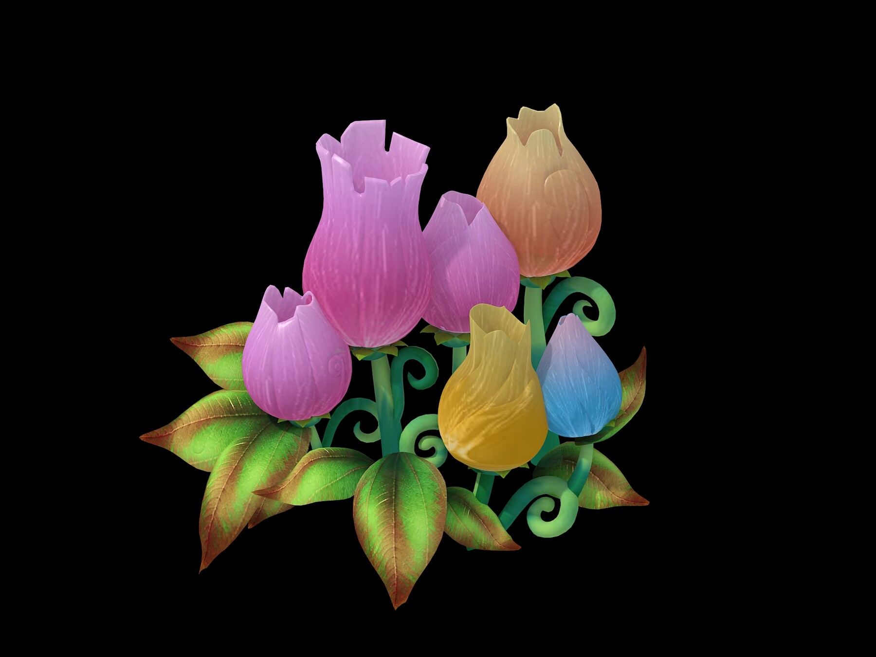 ArtStation - Main City - Flora 02 | Game Assets