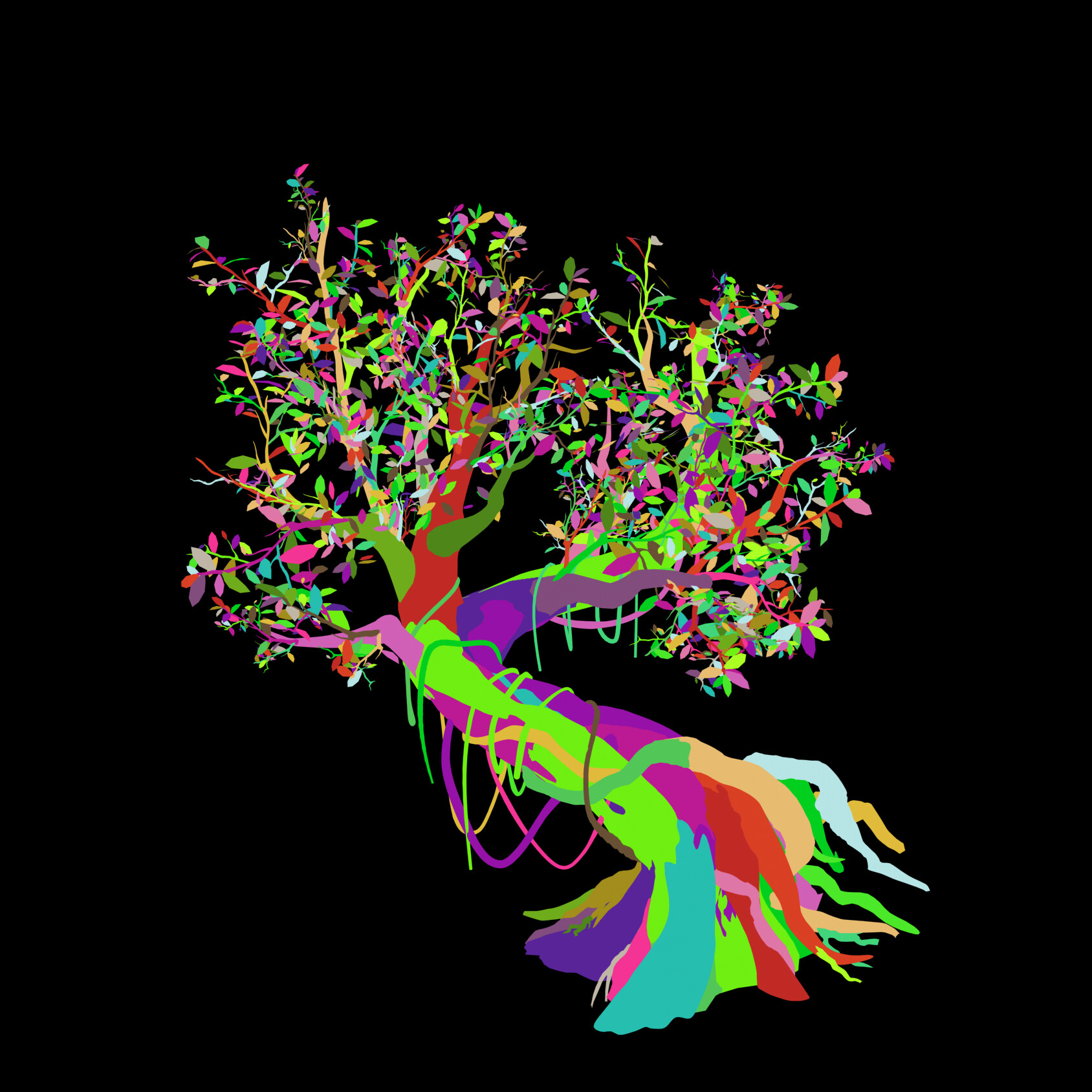 ArtStation - Fernnor Tree Cave - Right Tree 02 | Game Assets