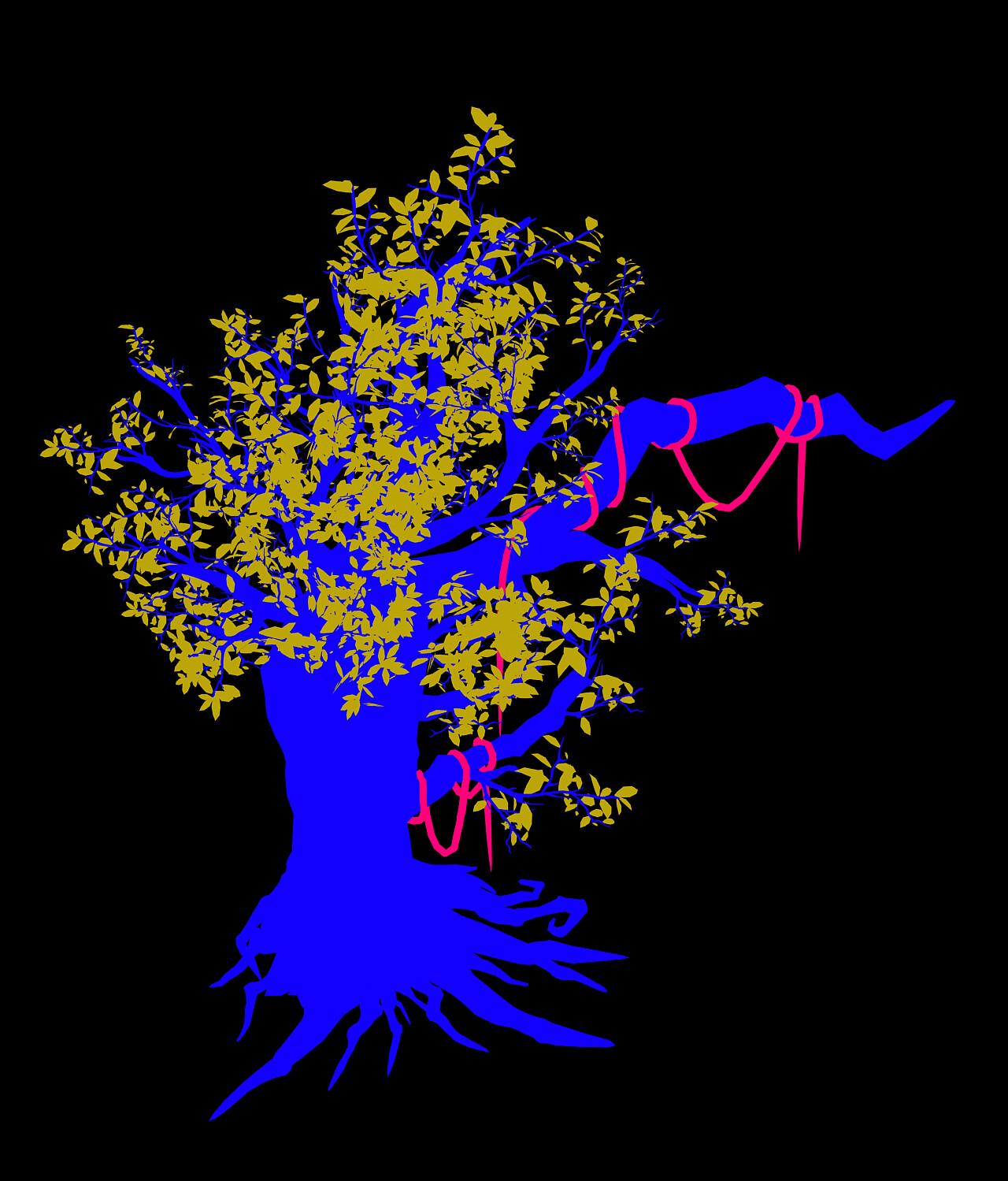 ArtStation - Fernnor Tree Cave - Left Tree 01 | Game Assets