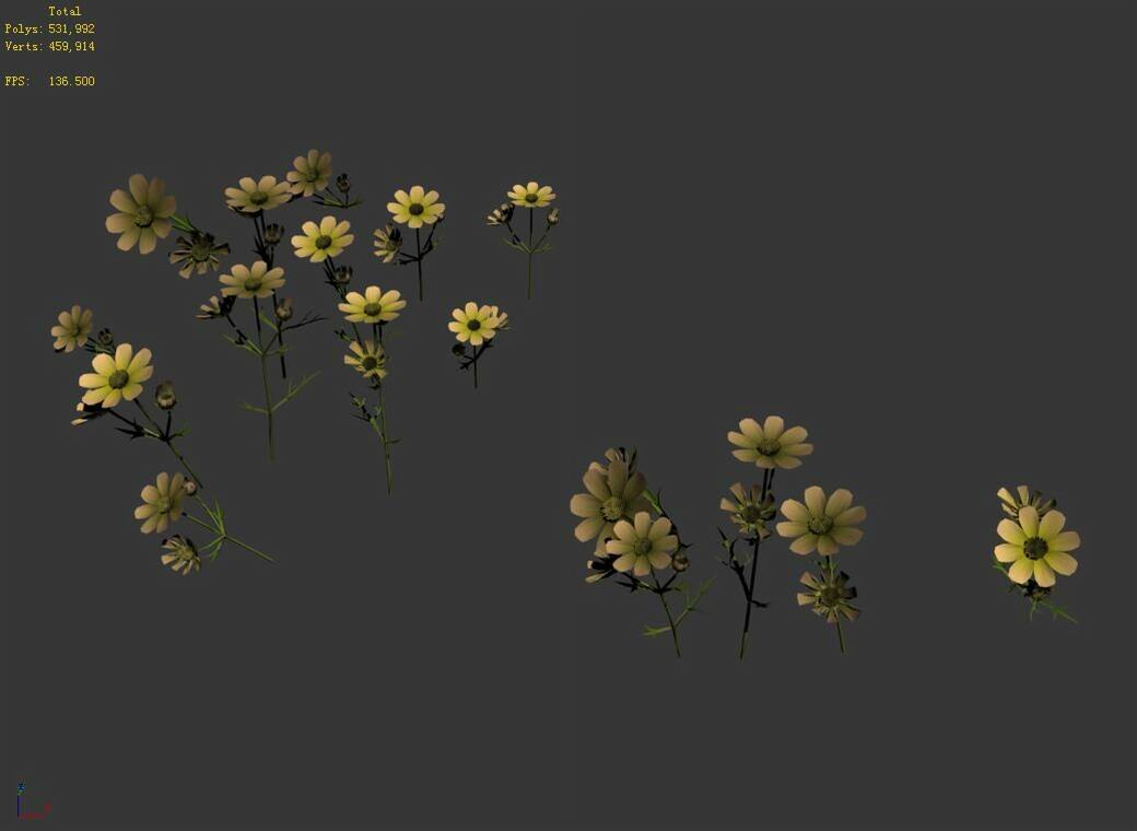 ArtStation - Yellow Flowers 03 | Game Assets