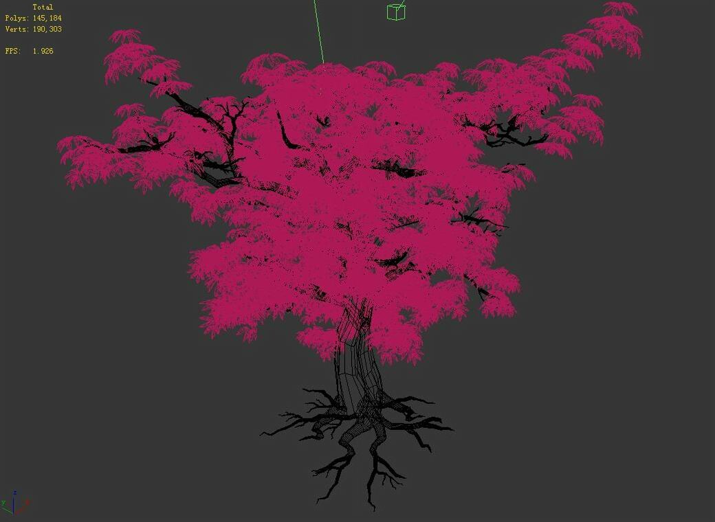 ArtStation - Sharp leaves - Tree 32 | Game Assets