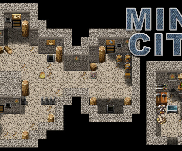 ArtStation - MINE CITY (RPG MAKER Map Presets) | Game Assets
