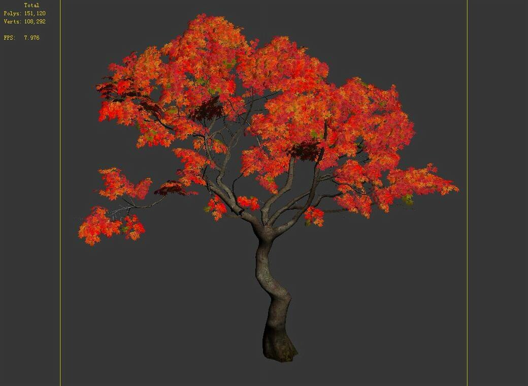 ArtStation - Forest - Red Tree 01 | Game Assets
