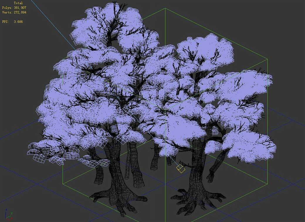 ArtStation - Forest - Red Tree 03 | Game Assets
