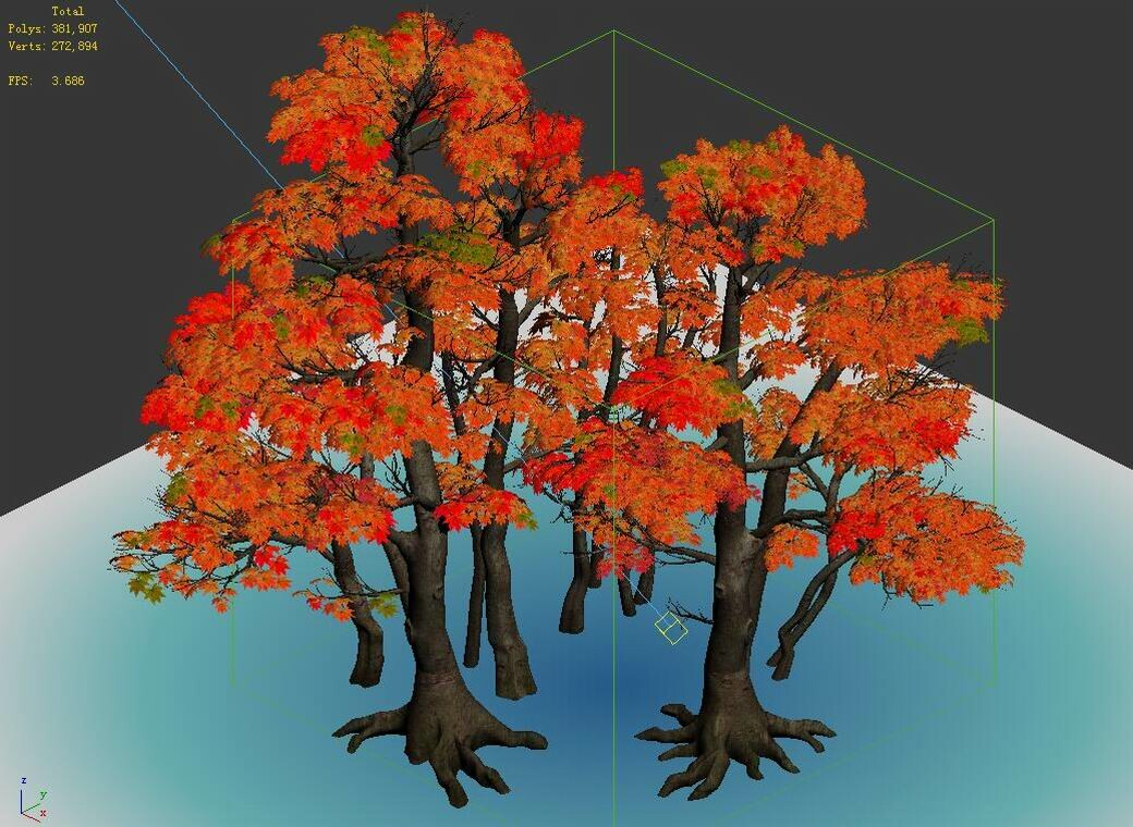 ArtStation - Forest - Red Tree 03 | Game Assets