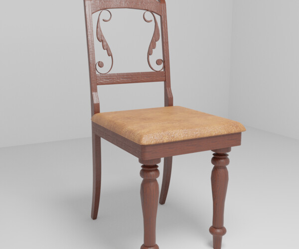 ArtStation - Dining chair optimized unreal engine 4 Low-poly 3D model ...
