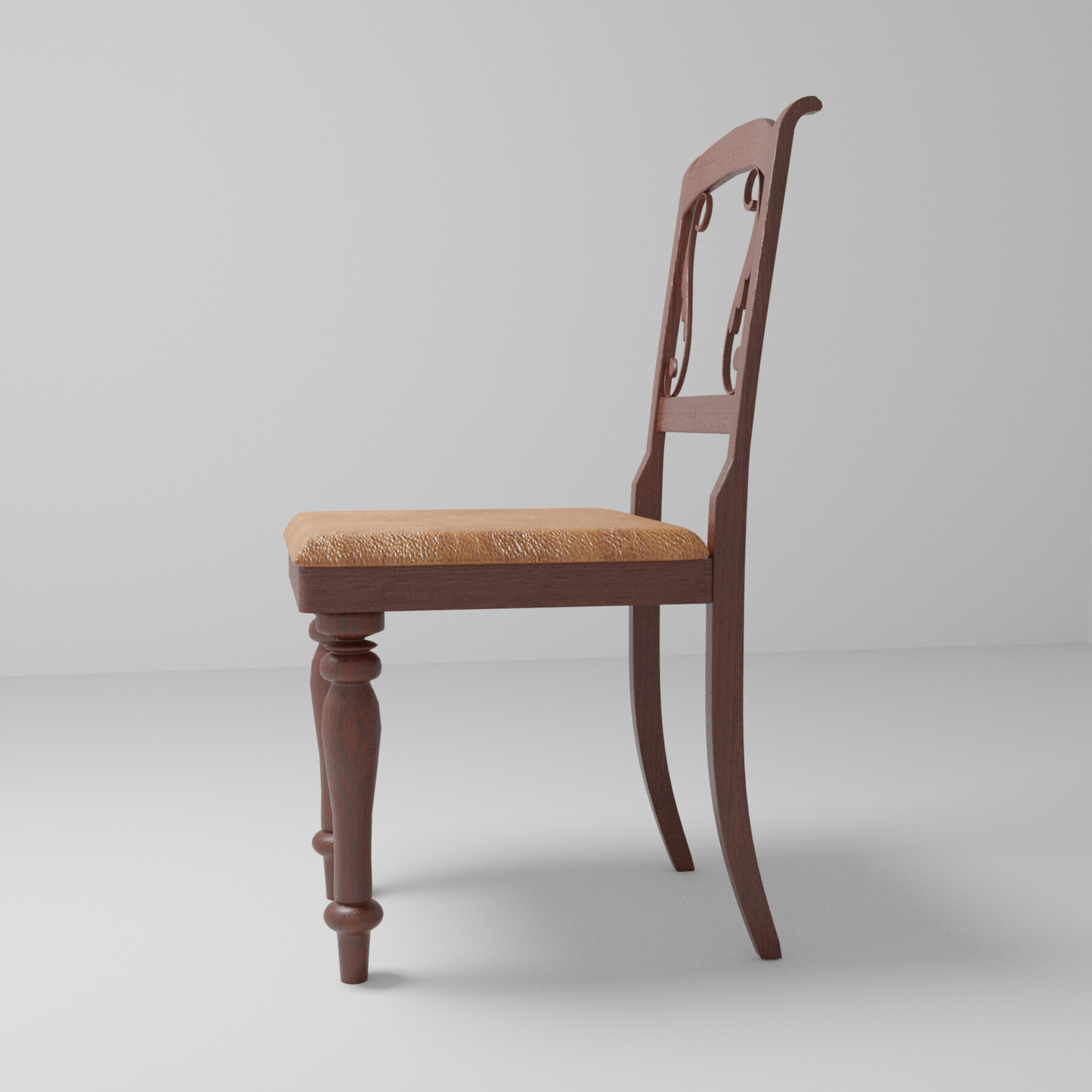 ArtStation - Dining chair optimized unreal engine 4 Low-poly 3D model ...
