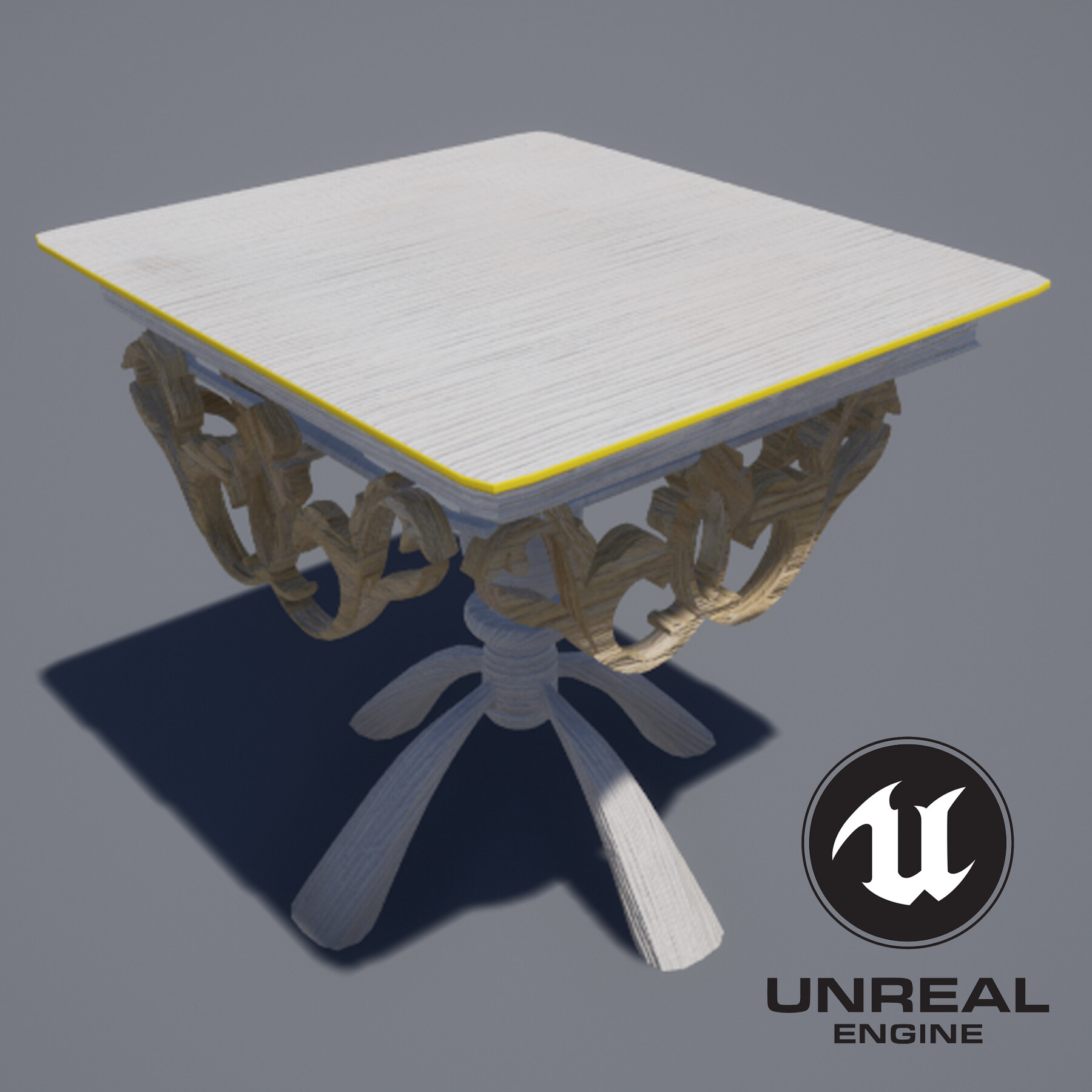 ArtStation - Table with patterns for unreal engine 4 PBR Low-poly 3D ...