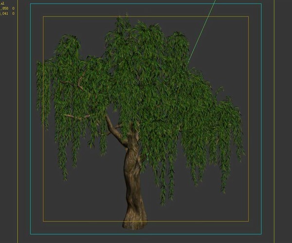 ArtStation - Forest Plant - Willow Tree 93 | Game Assets