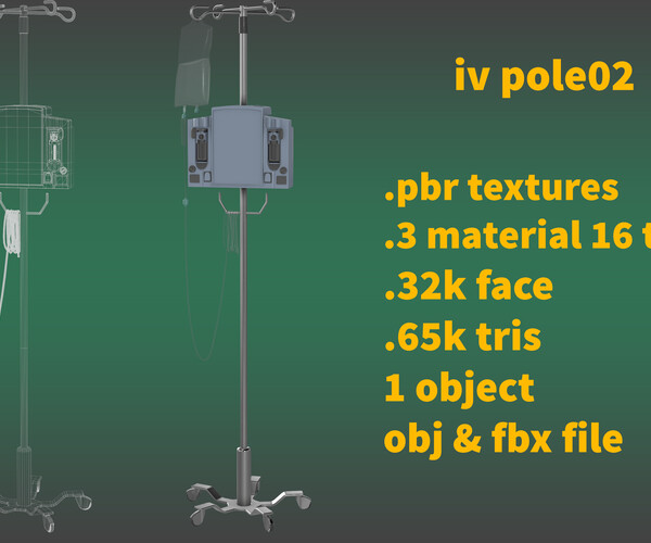 ArtStation - iv pole 02 3d model | Game Assets