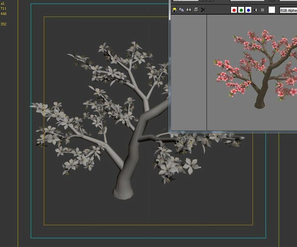 ArtStation - Trees - Peach Trees 23 | Game Assets