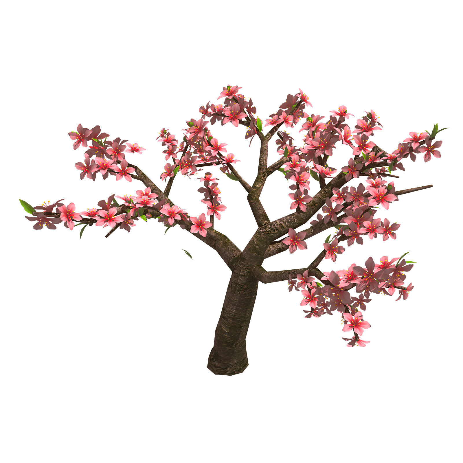 ArtStation - Trees - Peach 24 | Game Assets