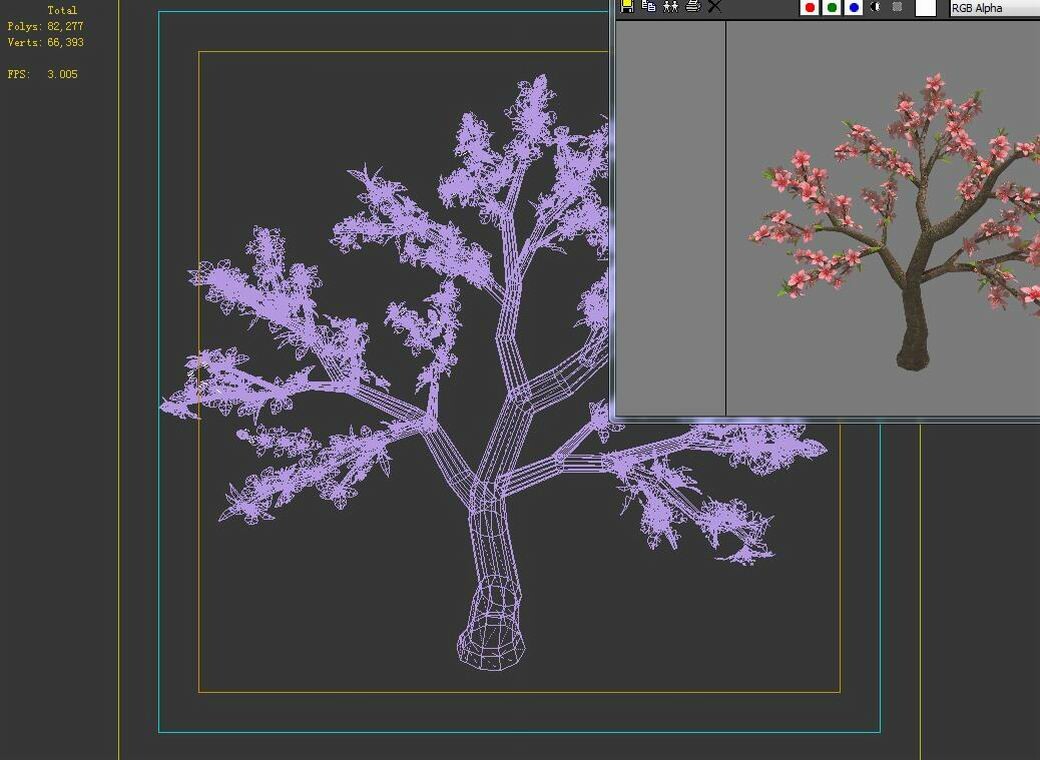 ArtStation - Trees - Peach 28 | Game Assets