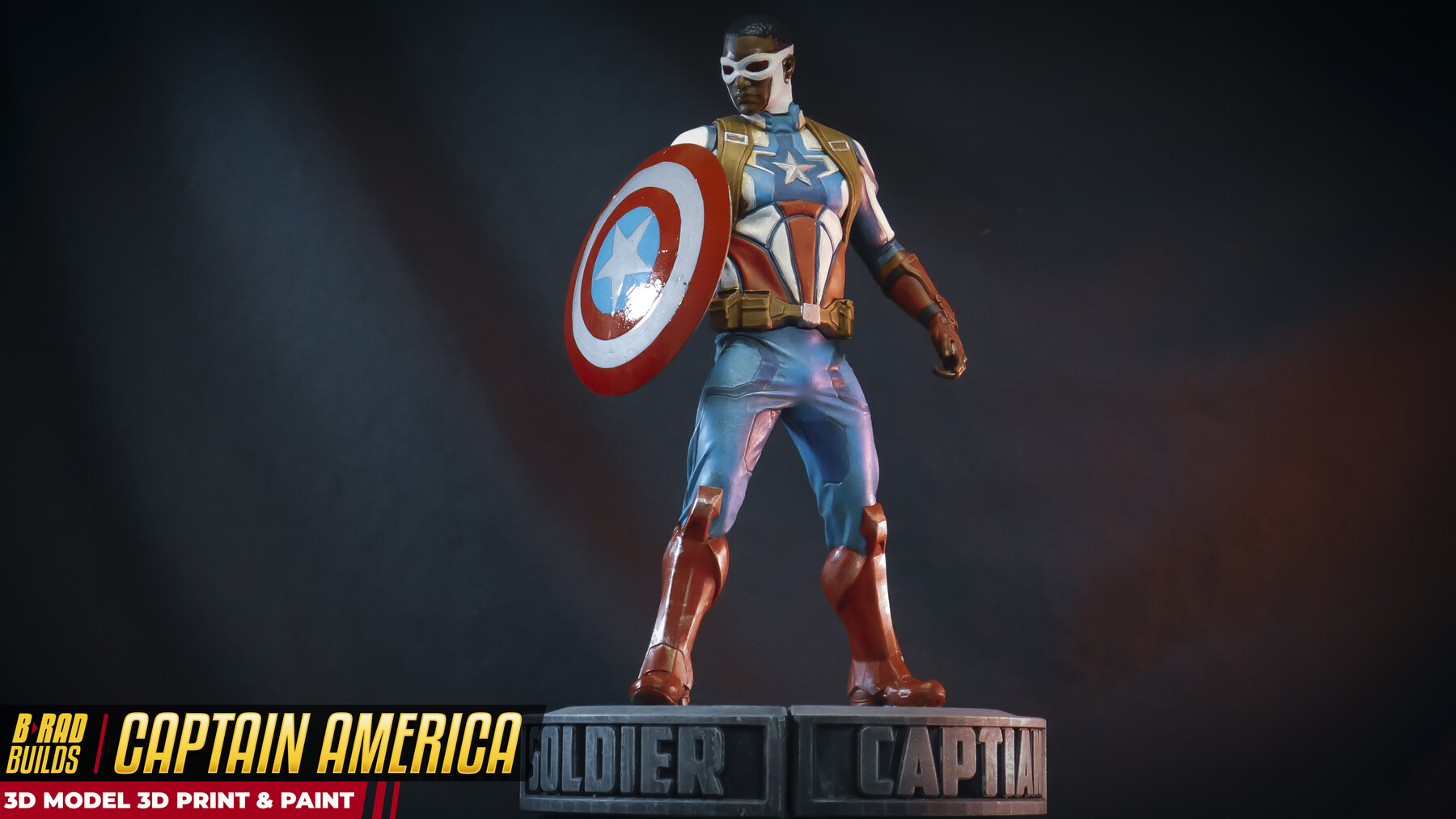 ArtStation - 3D Printable CAPTAIN AMERICA STL Model | Game Assets