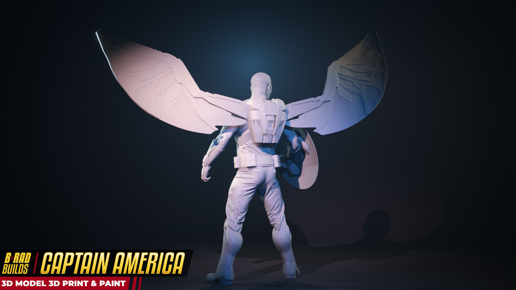 ArtStation - 3D Printable CAPTAIN AMERICA STL Model | Game Assets